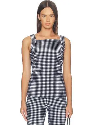 Spanx Ponte High Neck Tank Top - Navy