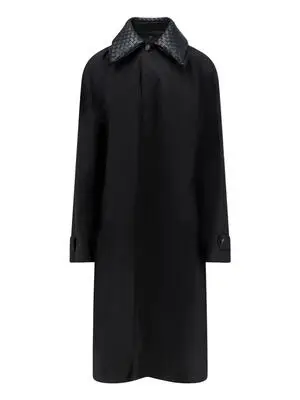 Bottega Veneta Wool And Silk Coat - Black