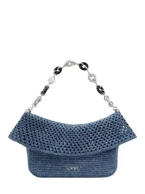 Loewe Crochet Shoulder Bag - Blue