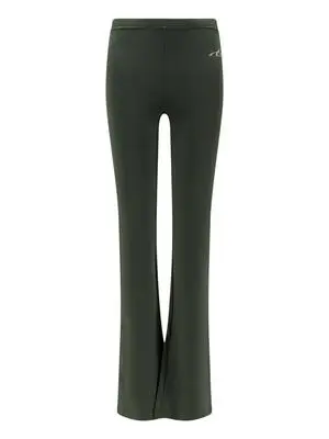 Balenciaga Techwear Flared Technical Fabric Leggings - Green
