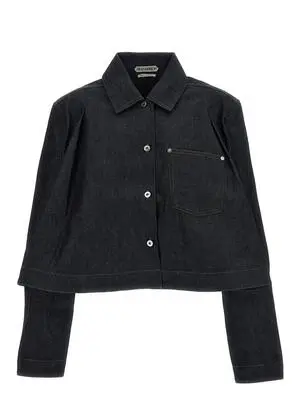 JW Anderson Oversized Denim Shirt - Blu
