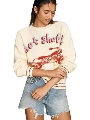 MOTHER The Big Jumper Pullover - Ivory