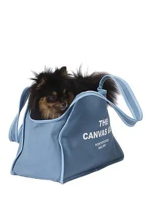 PETS SO GOOD The Canvas Pet Carrier Bag - Ash Blue