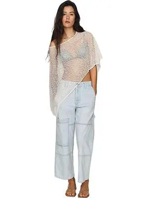 ASKK NY High-rise Cropped Carpenter Jeans - Pool Boy