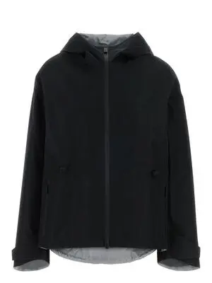 Herno Polyester Windbreaker With Hood - Black