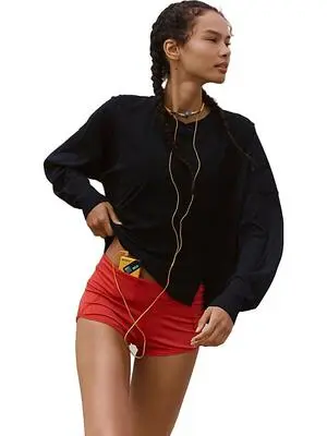 Free People FP Movement All My Love Long Sleeve Black