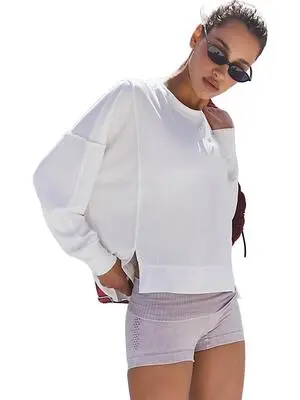 Free People FP Movement All My Love Long Sleeve White