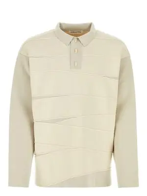 NAMACHEKO Sand Viscose Blend Syl Bandage Polo Shirt - Light Brown