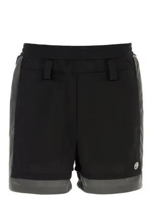 AMBUSH Polyester Bermuda Shorts With Logo Detail - Black
