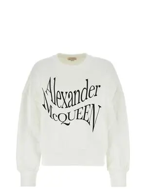 ALEXANDER MCQUEEN Alexander McQueen Cotton Sweatshirt With Printed Logo