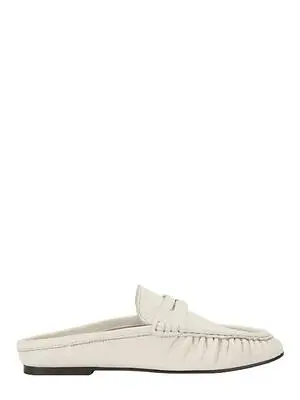 Steve Madden Rafe Leather Mules - White