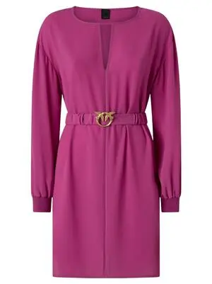 PINKO Pinko Belted Balloon-Sleeve Mini Dress