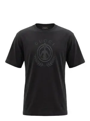 Gucci Cotton Jersey T-shirt With Print - Black