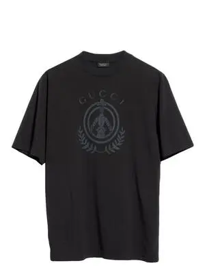 Gucci Cotton Jersey T-shirt With Print Black
