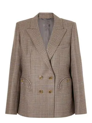 BLAZÉ MILANO Blaze Milano Saona Charmer Double-Breasted Virgin Wool Blazer