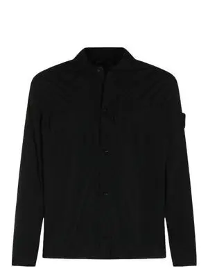 Stone Island Logo-patch Shirt - Black