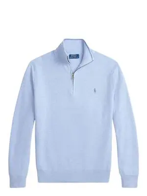 Polo Ralph Lauren Quarter Zip Knit Sweater - Blue