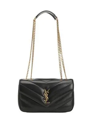 Saint Laurent Loulou Quilted Shoulder Bag - Black