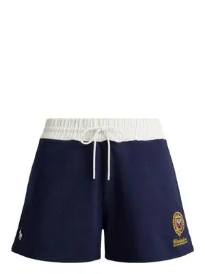 Polo Ralph Lauren Wimbledon Crest Patch Rugby Shorts - Blue