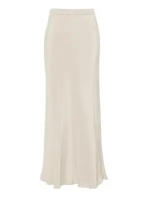 MAX MARA Max Mara Elasticated Silk Maxi Skirt