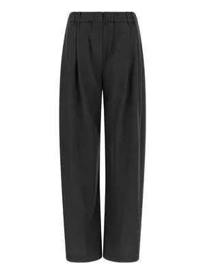 Brunello Cucinelli Brunello Cucinelli Monile Double-Pleat Trousers Grey
