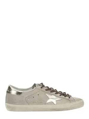 GOLDEN GOOSE Super Star Distressed Low-top Sneakers - Nude