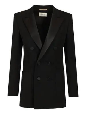 Saint Laurent Long-sleeved Blazer - Black