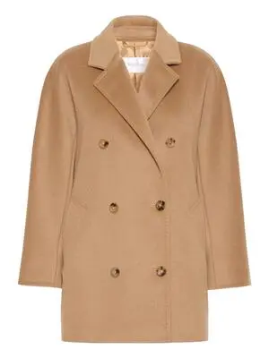 Max Mara Rebus Double-breasted Coat - Camel