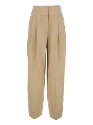 TOTEME Draped Balloon Trousers - Nude