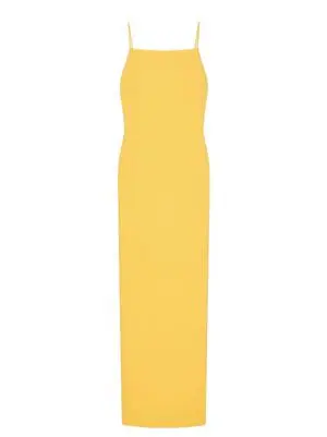 Givenchy Sliced Long Dress In Crepe Cady - Aureus