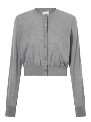 KHAITE Khaite Tansy Wool And Cashmere-Blend Cardigan