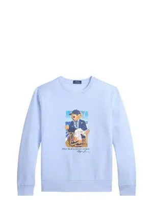 Polo Ralph Lauren Bear Print Crewneck Sweatshirt - Blue