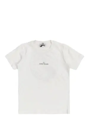 Stone Island Short-sleeved T-shirt With Logo - White