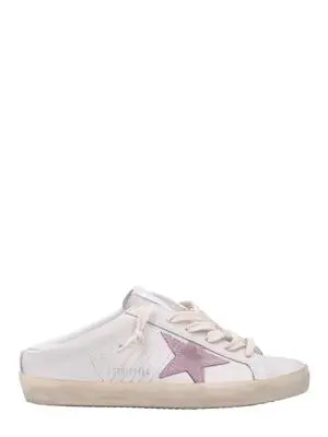 GOLDEN GOOSE Super-star Sabots - White