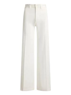 Polo Ralph Lauren High-rise Flared Trousers - White