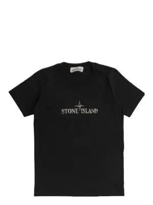 Stone Island Logo T-shirt - Black