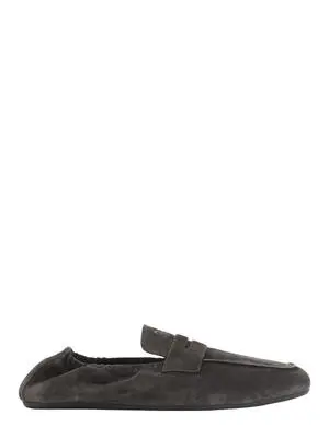 Prada Suede Penny Loafers - Brown