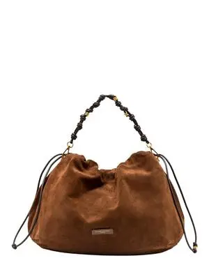 GIANNI CHIARINI Drawstring Shoulder Bag - Brown