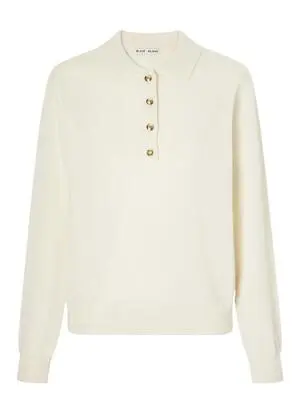 BLAZÉ MILANO Wool And Cashmere Blend Polo Collar Sweater - Neutral Color