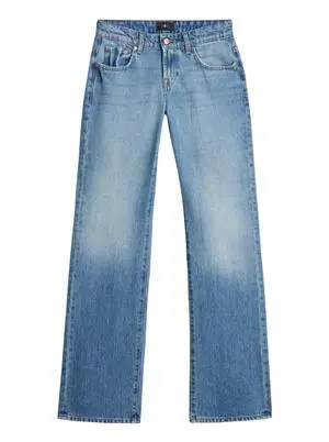 7 FOR ALL MANKIND 7 For All Mankind Distressed Straight-Leg Jeans