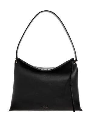 WANDLER Flap Shoulder Bag - Black