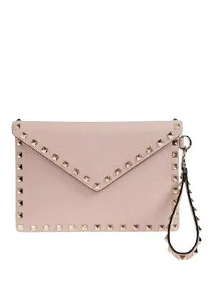 Valentino Garavani Valentino Garavani Rockstud Envelope Clutch Bag Nude
