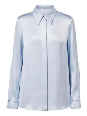 Gabriela Hearst Silk Satin Shirt - White