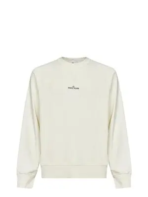 Stone Island Crew Neck Sweatshirt - Ivory