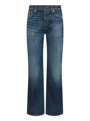 HAIKURE Straight-leg Jeans With Washed Finish - Blue
