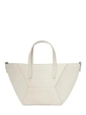 Brunello Cucinelli Duo Mini Tote Bag - Ivory