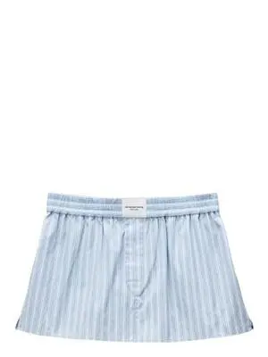 ALEXANDER WANG Alexander Wang Mid-Rise Striped Boxer Skort