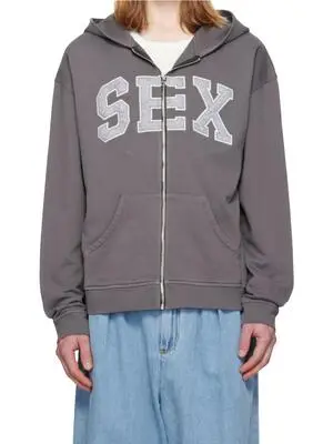 CARNE BOLLENTE Zip Up Hoodie - Gray