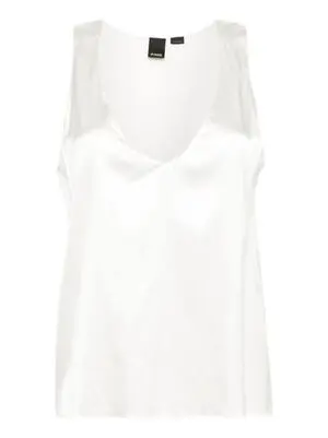 PINKO Pinko Sleeveless Stretch Satin Top
