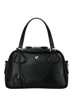COURREGES Courrèges Ac Stud Naplack Bowling Bag - Black
